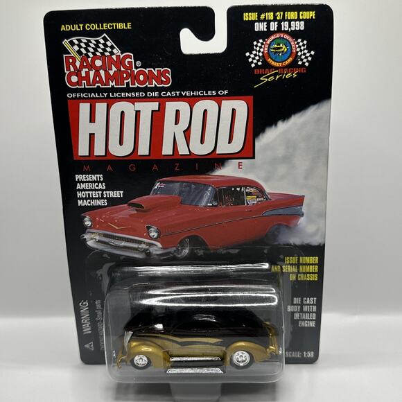 Racing Champions | Toys | Racing Champions Hot Rod Magazine 37 Ford ...